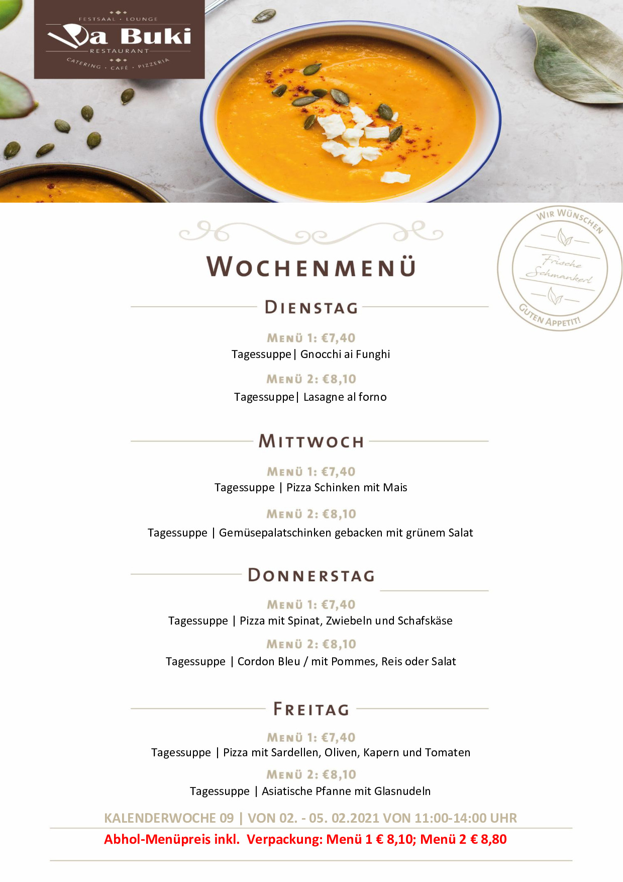 Tagesmenü | Restaurant Dabuki